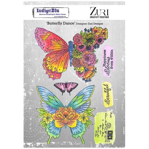 Butterfly Dance Stamp – Zuri Designs Inc