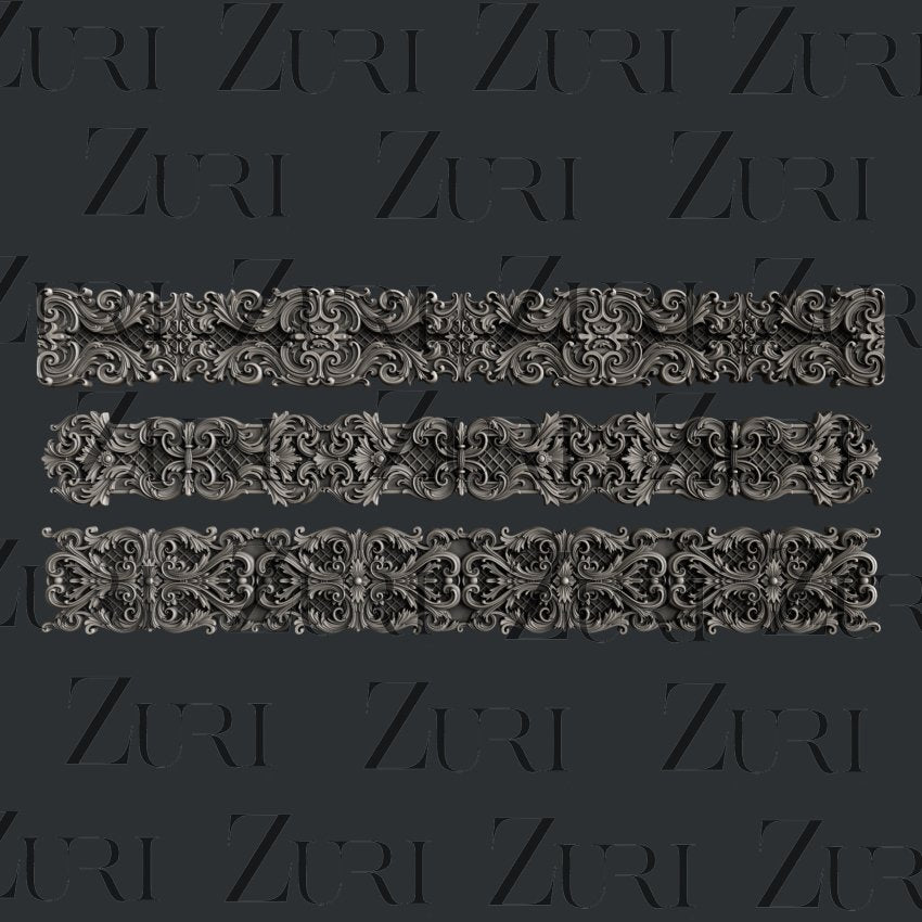 Baroque Borders Silicone Mold – Zuri Designs Inc