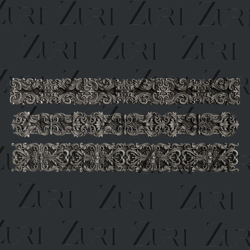 Baroque Borders Silicone Mold – Zuri Designs Inc